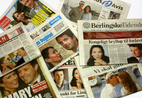 Front Pages Denmarks National Papers On Editorial Stock Photo - Stock ...