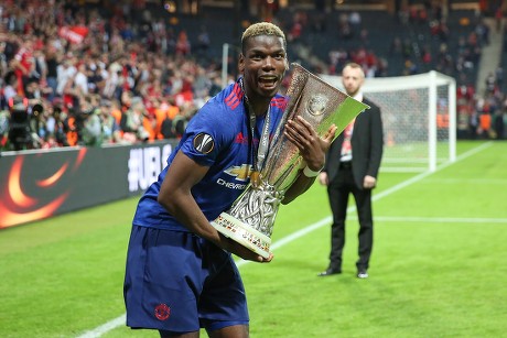 Manchester United Midfielder Paul Pogba Trophy Editorial Stock Photo ...