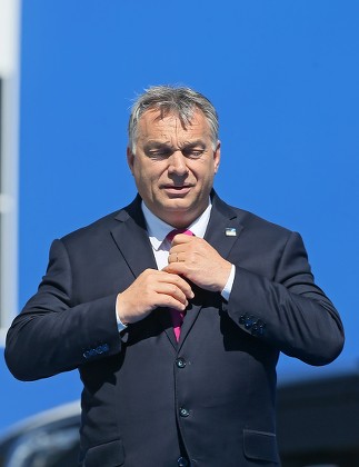 Hungarian Prime Minister Viktor Orban Arrives Editorial Stock Photo ...