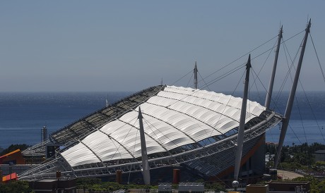 Curved Roof Jeju World Cup Stadium Editorial Stock Photo - Stock Image ...