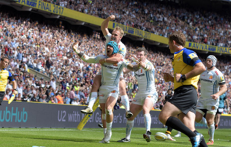 Exeters Jack Nowell Scores Opening Try Editorial Stock Photo - Stock ...