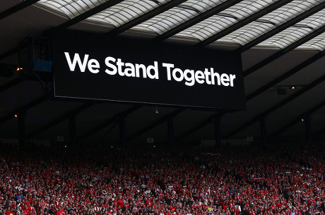 We Stand Together Message Ahead Game Editorial Stock Photo - Stock ...