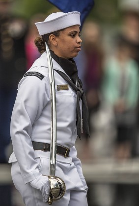 Uss Constitution Honor Guard Member Destany Editorial Stock Photo ...