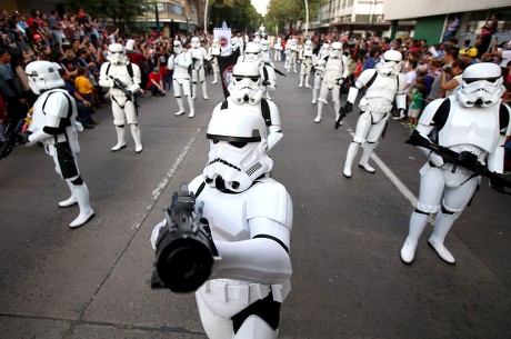 PARTICIPANTS DRESSED STORMTROOPERS CHARACTERS MOVIE FRANCHISE Editorial ...