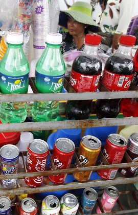 Cambodian Woman Sells Drinks Along Street Editorial Stock Photo - Stock ...