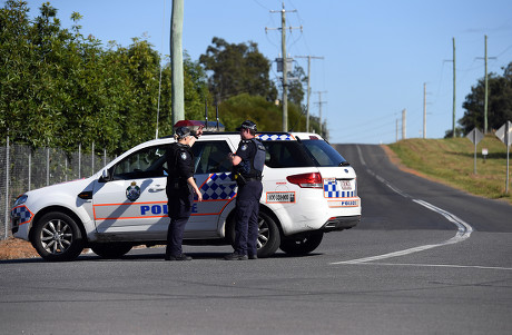Police Block Road Close Location Shooting Editorial Stock Photo - Stock ...