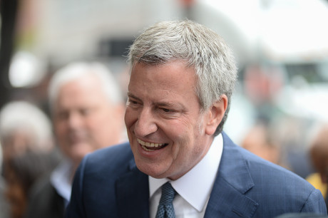 Bill De Blasio Poses Members Breslin Editorial Stock Photo - Stock ...