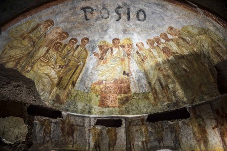 Interiors Saint Domitilla Catacombs Editorial Stock Photo - Stock Image ...