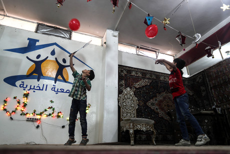 Syrian Boys Play During Event Part Editorial Stock Photo - Stock Image ...