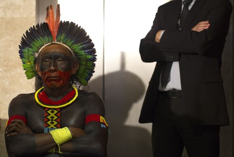 Indigenous Xikrin Reserve Participate Session Where Editorial Stock ...