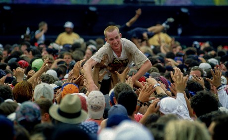 Concert Goers Crowd Surf Mosh Pit Editorial Stock Photo - Stock Image ...