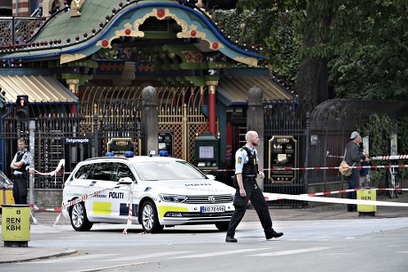 Danish Police Officers Block Traffic On Editorial Stock Photo - Stock ...