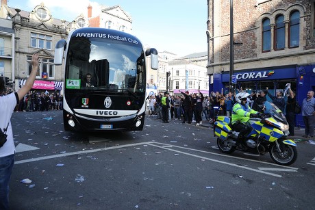Bus Carrying Juventus Fc Players Arrives Editorial Stock Photo - Stock ...