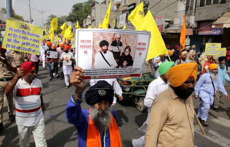 Shiromani Akali Dal (SAD) takes out a march on the eve of Operation Blue Star's anniversary in ...
