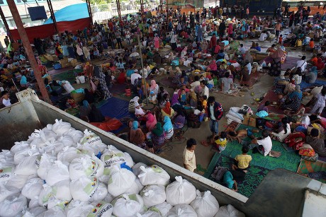 Bags Relief Goods Seen Next Displaced Editorial Stock Photo - Stock ...