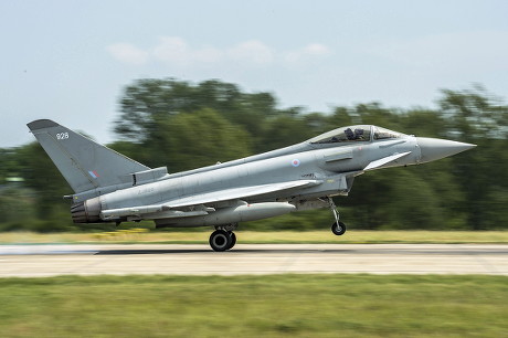 British Royal Air Force Typhoon Jet Editorial Stock Photo - Stock Image ...