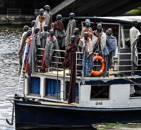 Art Work Called Refugee Ship By Editorial Stock Photo - Stock Image ...