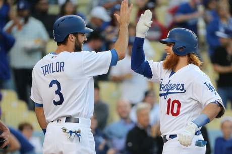 Los Angeles Dodgers Third Baseman Justin Editorial Stock Photo - Stock ...