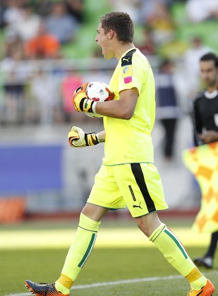 Goalkeeper Alessandro Plizzari Italy Celebrate After Editorial Stock ...