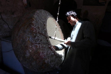 Afghan Man Works Factory Making Biscuits Editorial Stock Photo - Stock ...