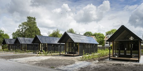 Small Houses Street Tiny Houses Small Editorial Stock Photo - Stock ...