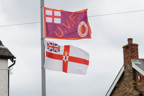 Flags Ulster Volunteer Force Uvf Ulster Editorial Stock Photo - Stock ...