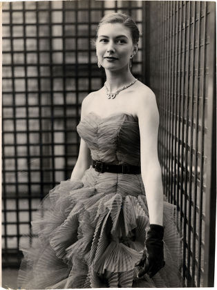 Eunice Gardiner Fifties Fashion Model Picture Editorial Stock Photo ...