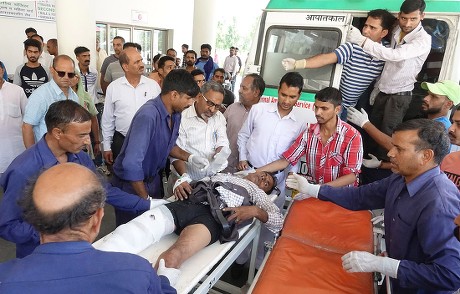 Injured Man Transported Hospital Treatment After Editorial Stock Photo ...
