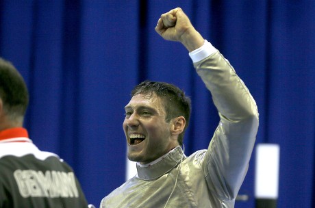 Germanys Max Hartung Celebrates After Defeating Editorial Stock Photo ...