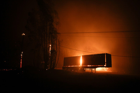 Flames Rise During Forest Fire Pedrogao Editorial Stock Photo - Stock ...