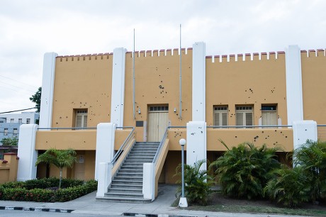 Moncada Barracks Exterior Scarred By Bullet Editorial Stock Photo ...