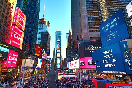 Adverts Advertising Times Square Editorial Stock Photo - Stock Image ...