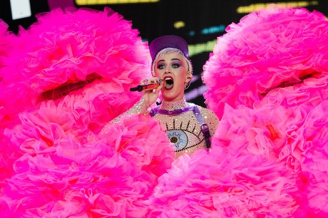 Katy Perry Performing On Pyramid Stage Editorial Stock Photo - Stock ...