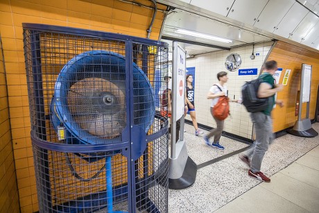 Large Industrial Fans Running London Underground Editorial Stock Photo ...