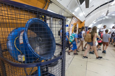 Large Industrial Fans Running London Underground Editorial Stock Photo ...