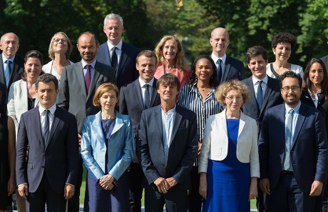 French President Emmanuel Macron C Poses Editorial Stock Photo - Stock ...
