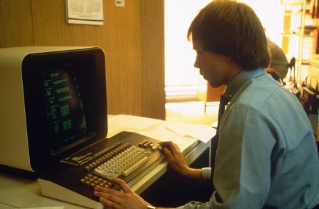 Man Computer Terminal Editorial Stock Photo - Stock Image | Shutterstock