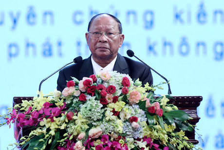 Cambodias National Assembly President Heng Samrin Editorial Stock Photo ...