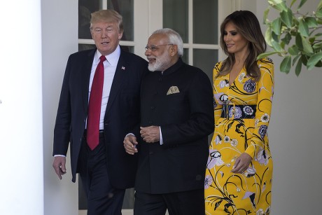 Donald Trump Melania Trump Narendra Modi Editorial Stock Photo - Stock ...