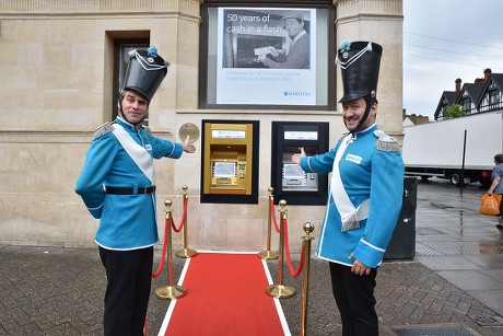 __COUNT__ World's first ATM installed 50 years ago, Enfield, London, UK ...