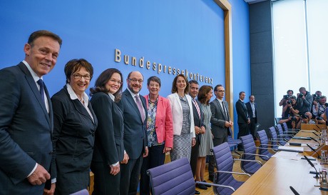 Thomas Oppermann Brigitte Zypries Andrea Nahles Editorial Stock Photo ...