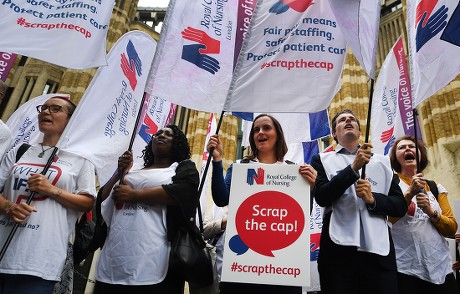 Nurses Begin Summer Protest Against British Editorial Stock Photo ...