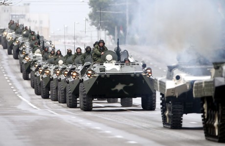 Column Belarus Army Armored Personnel Carrier Editorial Stock Photo ...