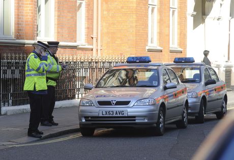 Wardens Police Cars On Double Yellow Editorial Stock Photo - Stock ...