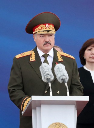 Belarus President Alexander Lukashenko Attends Parade Editorial Stock ...