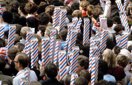 People Looking Through Periscopes See Above Editorial Stock Photo ...