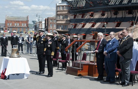 Princess Royal Unveiling Hms Hoods Ships Redakčních stock fotografií ...