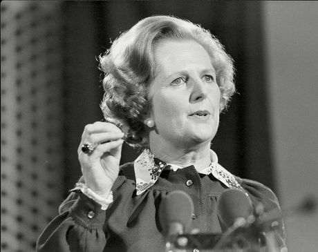 Margaret Thatcher On Winning General Election Editorial Stock Photo ...