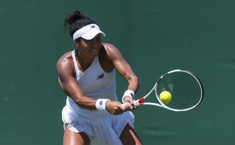 Sweat On Back Heather Watson Gbr Editorial Stock Photo - Stock Image ...