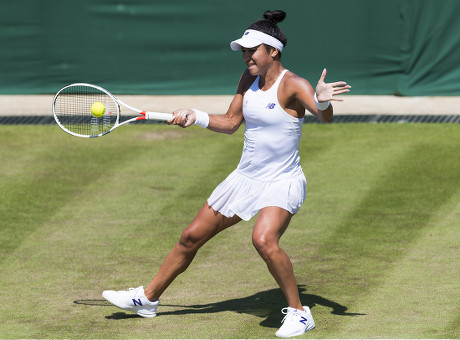 Sweat On Back Heather Watson Gbr Editorial Stock Photo - Stock Image ...